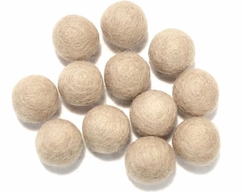 W-100PC Single Color Pack ECRU BLUSH Felt Balls - Etsy