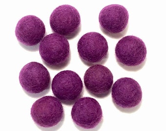 24PC Single Color Pack BLUEGREEN Felt Balls - Etsy
