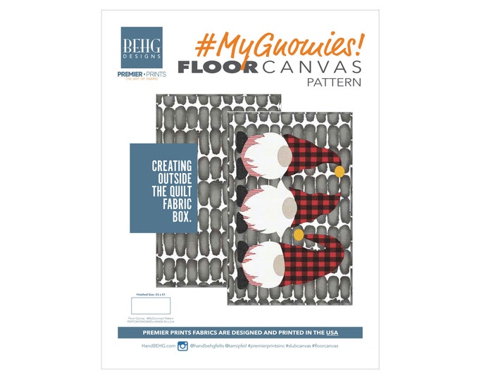 Floor Canvas-mygnomies Fabric Bundle & Pattern - BEHG DESIGNS for ...