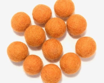 24PC Single Color Pack RUSTY ORANGE Felt Balls - Etsy