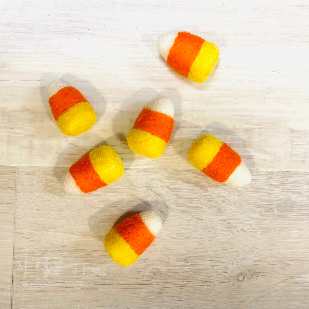 FELT CANDY CORN 2 6PC - Etsy
