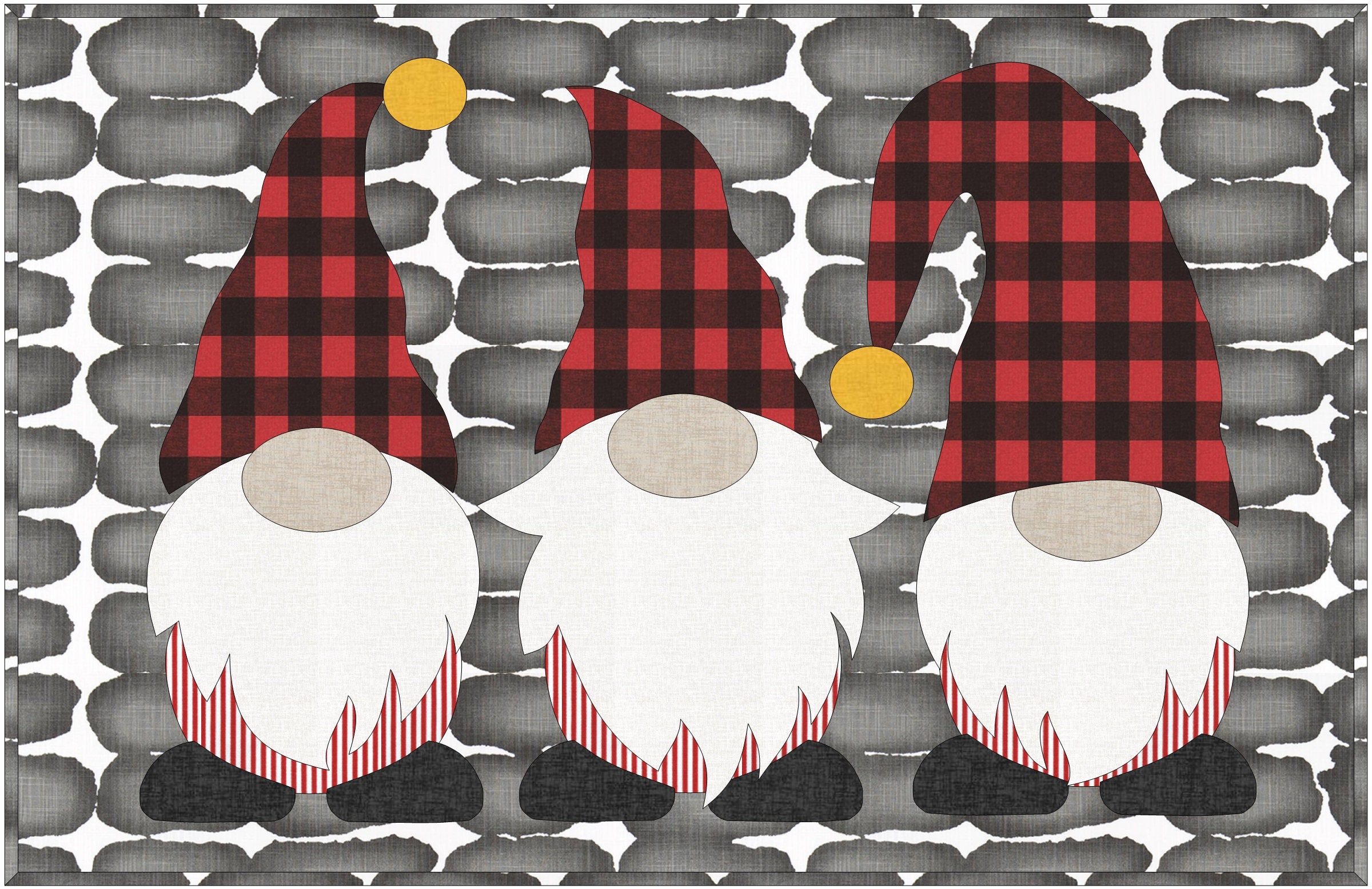 Floor Canvas-mygnomies Fabric Bundle & Pattern - BEHG DESIGNS for ...