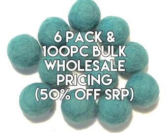 W-100PC Single Color Pack JET BLACK Felt Balls | Etsy