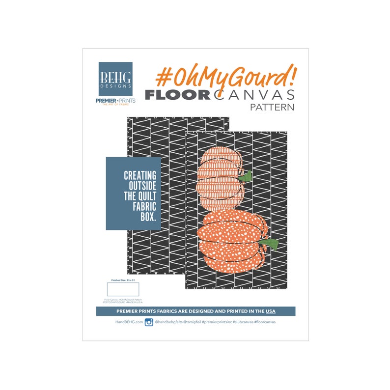 Floor Canvas-ohmygourd Fabric Bundle & Pattern - BEHG DESIGNS for ...