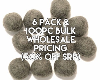 W-100PC Single Color Pack JET BLACK Felt Balls | Etsy