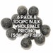 W-100PC Single Color Pack - CHARCOAL Felt Balls - Etsy
