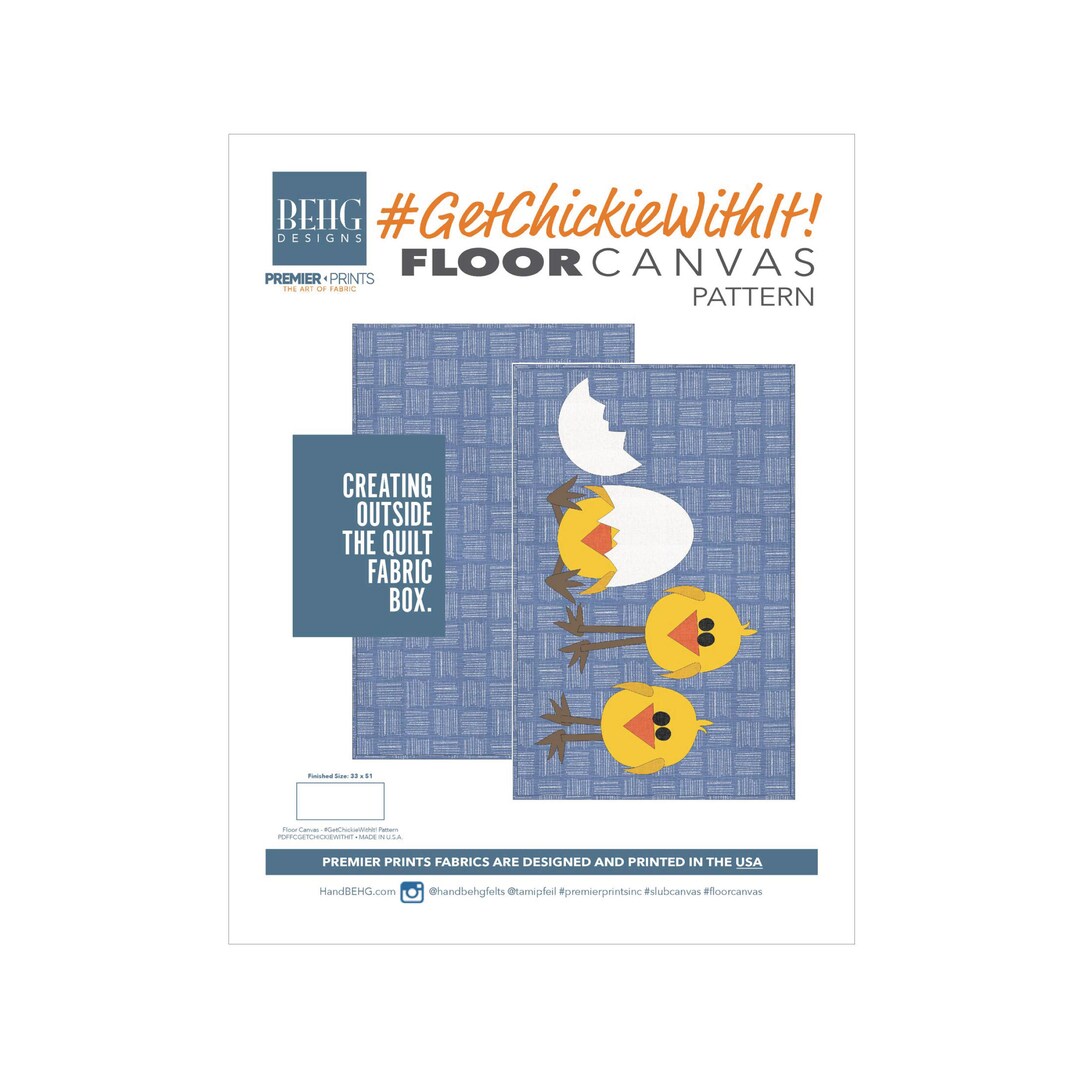 Floor Canvas-getchickiewithit Fabric Bundle & Pattern - BEHG DESIGNS ...