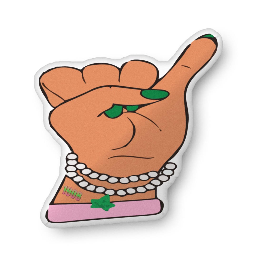 AKA Hand Sign Custom-shaped Pillow - Etsy