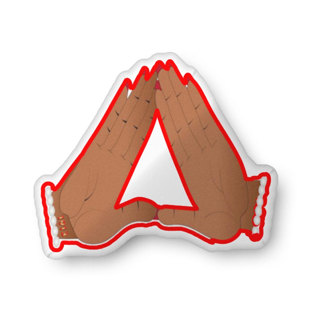 Delta Sigma Theta Hand Sign Custom-shaped Pillow - Etsy