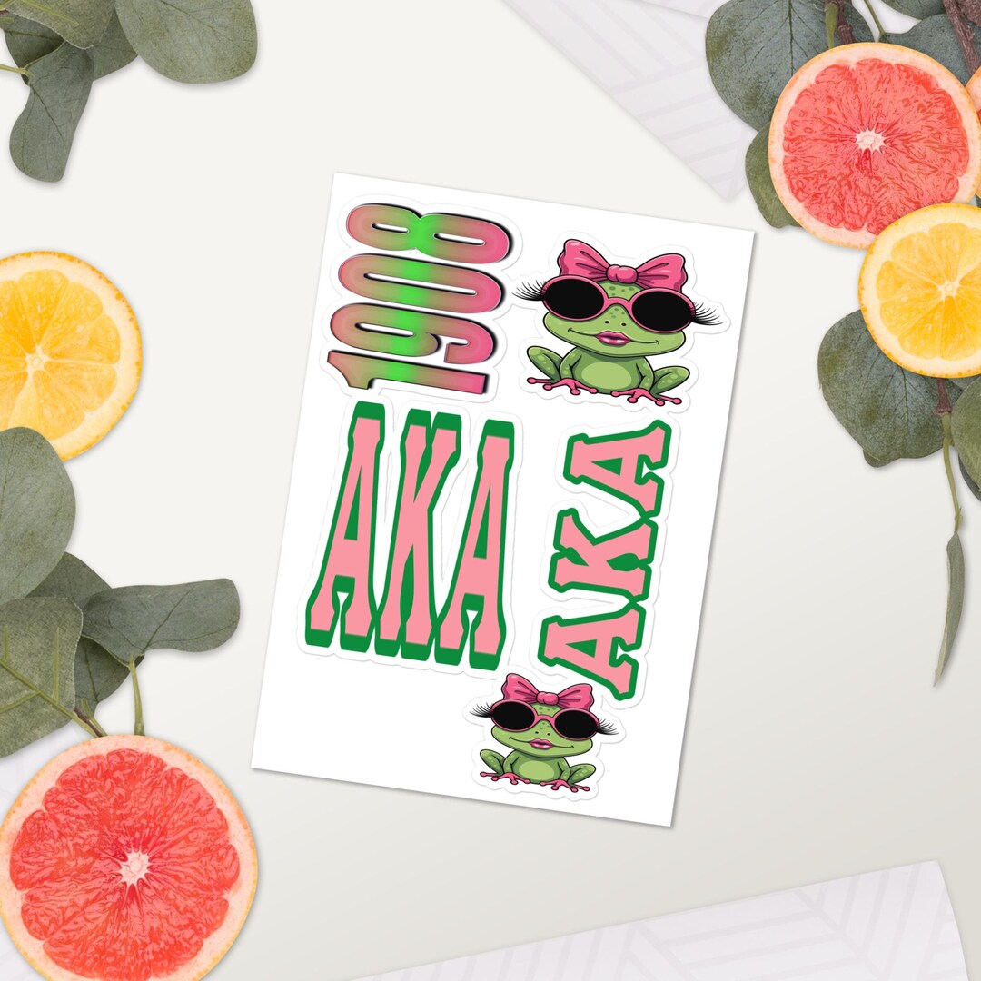 Alpha Kappa Alpha Sticker Sheet - Etsy