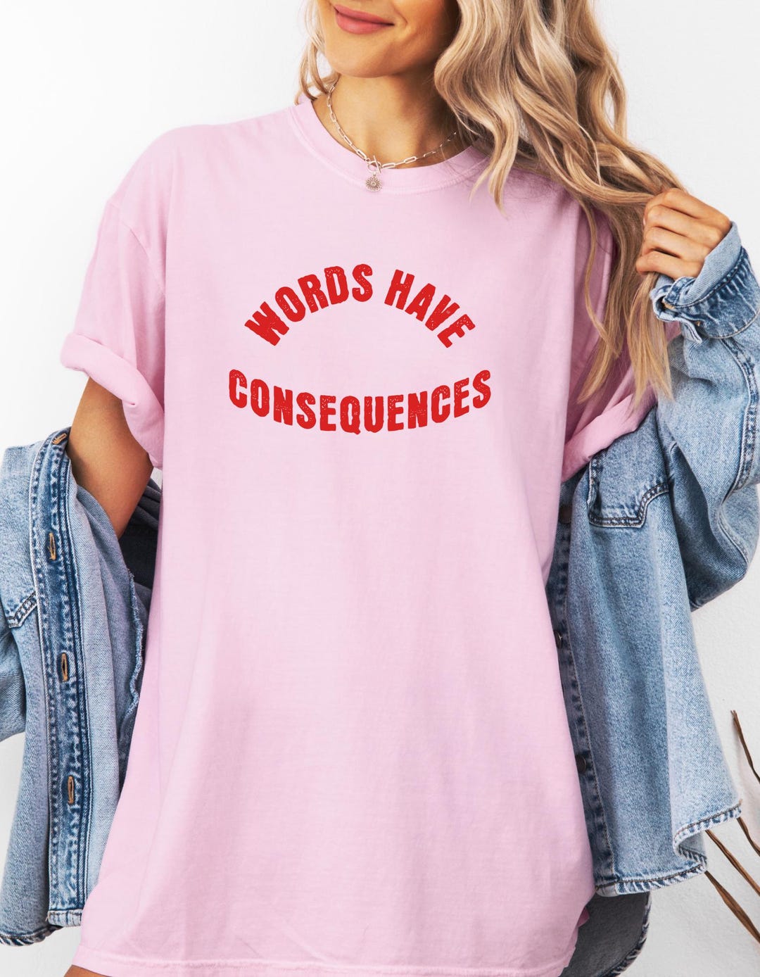 Words Have Consequences T-shirt: Motivational Graphic Tee, Ethically ...