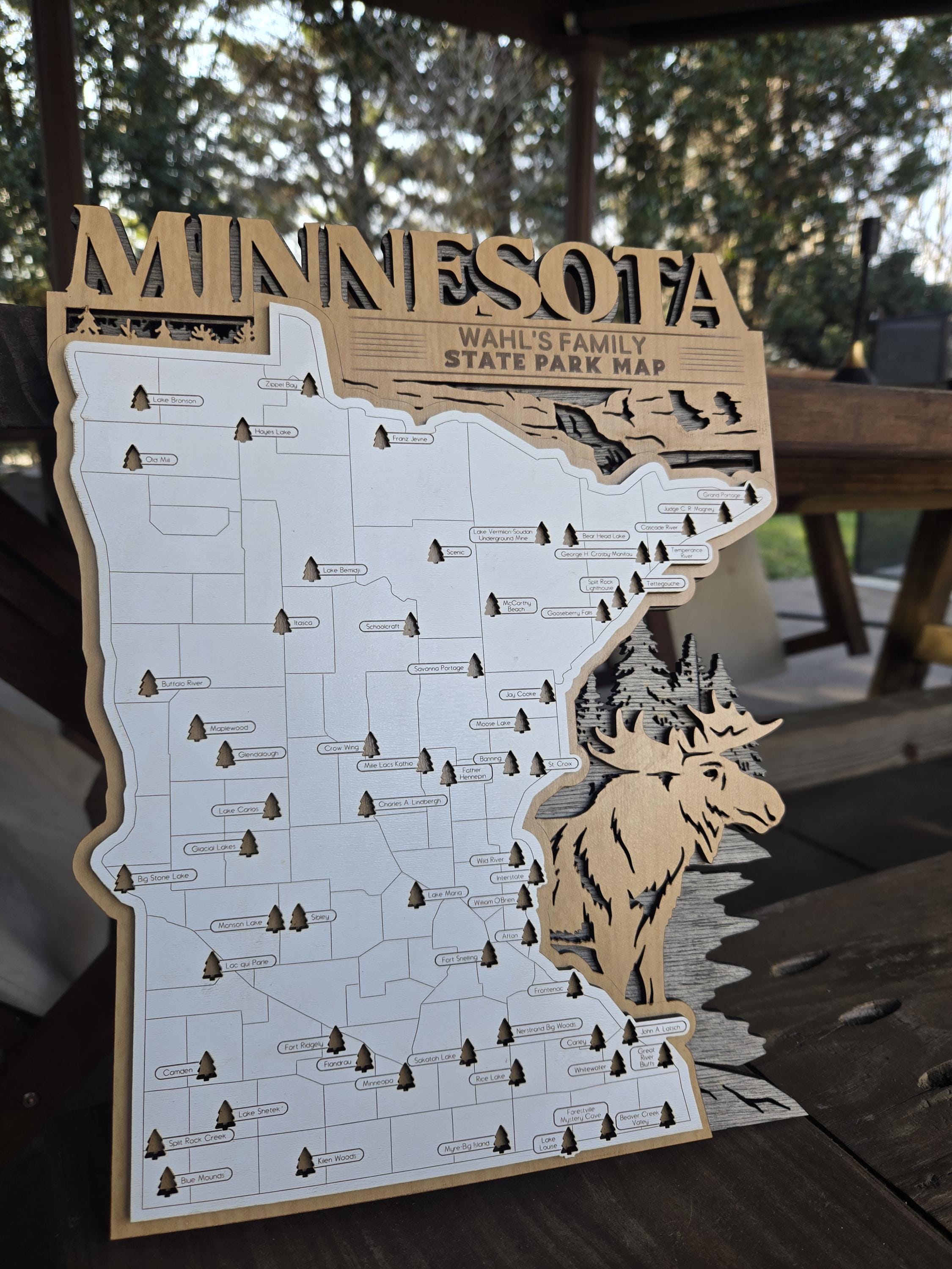 Minnesota State Park Map - Etsy