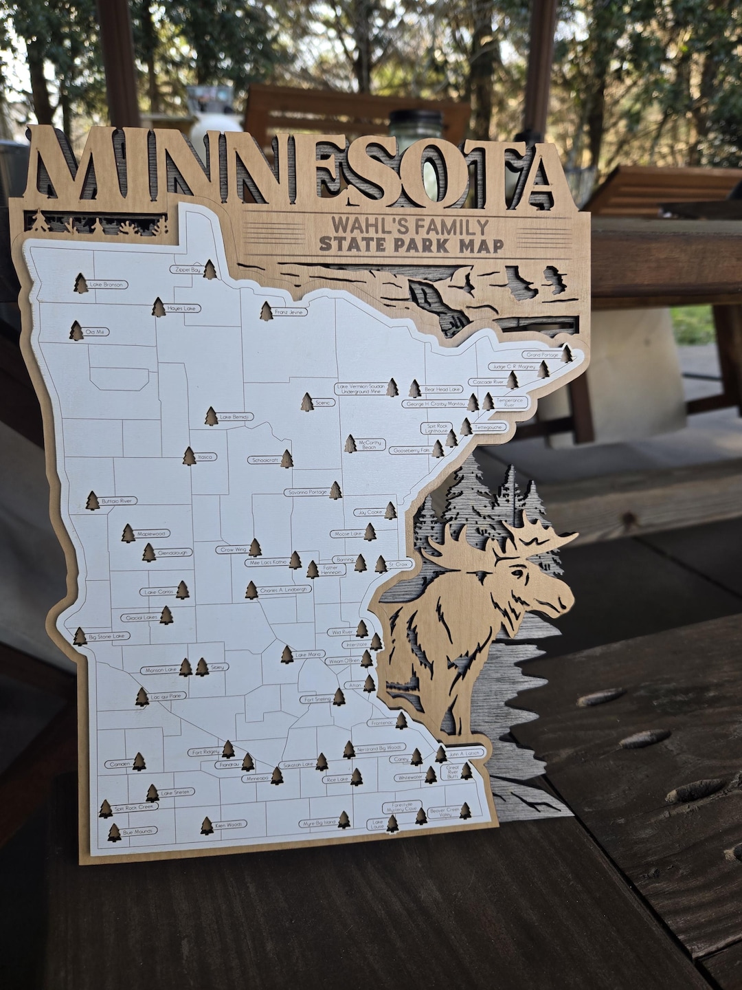 Minnesota State Park Map - Etsy