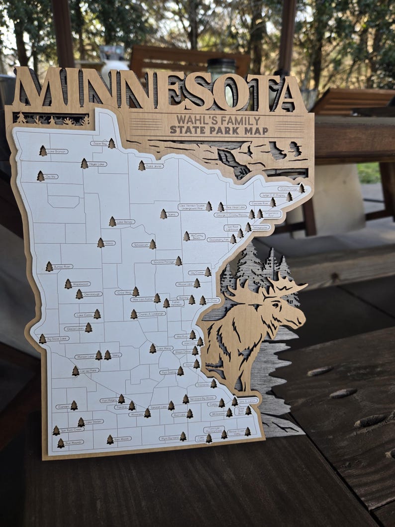 Minnesota State Park Map - Etsy