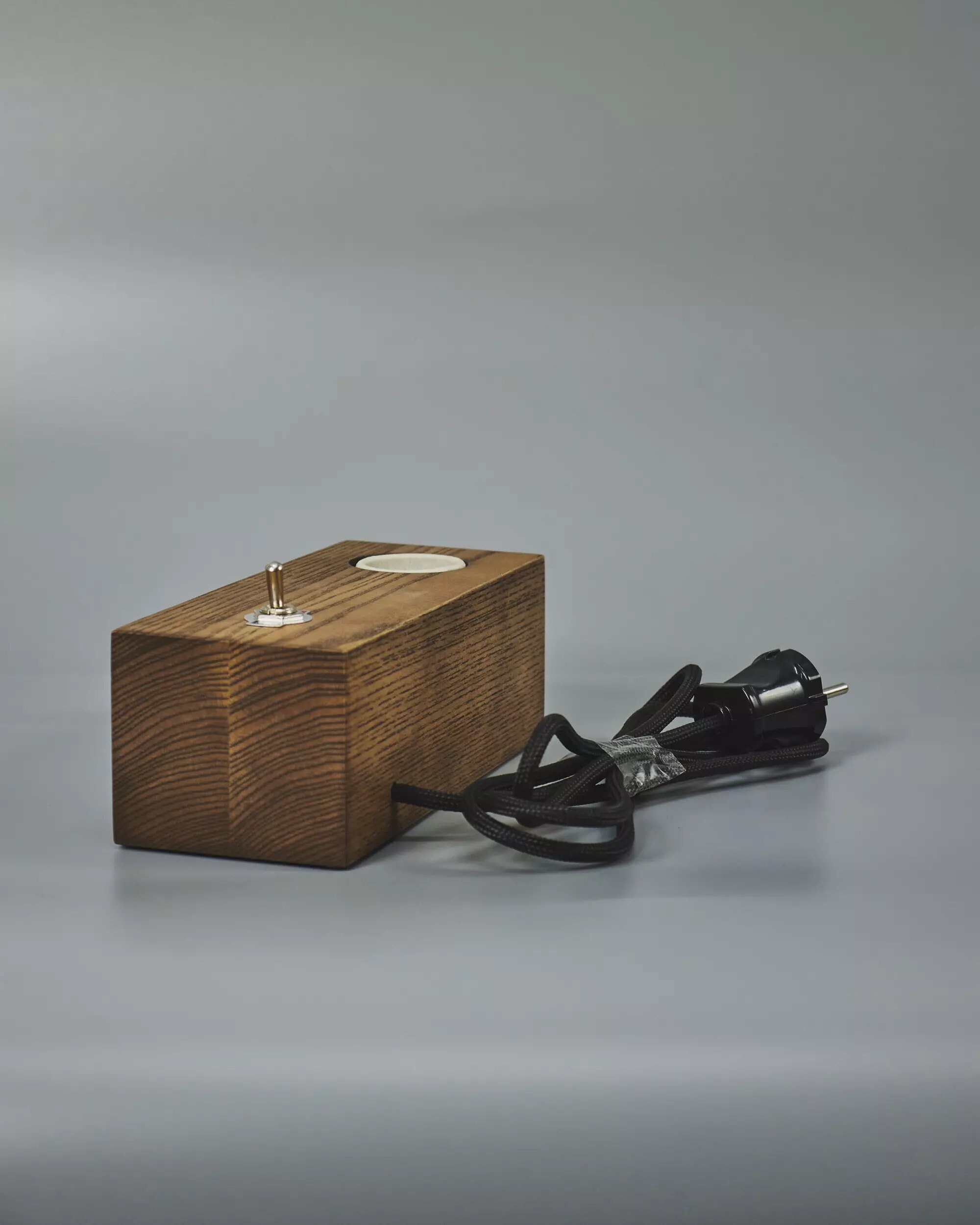 Wooden Lamp, Wooden Small Lamp, Industrial Minimal Style, Rectangle ...