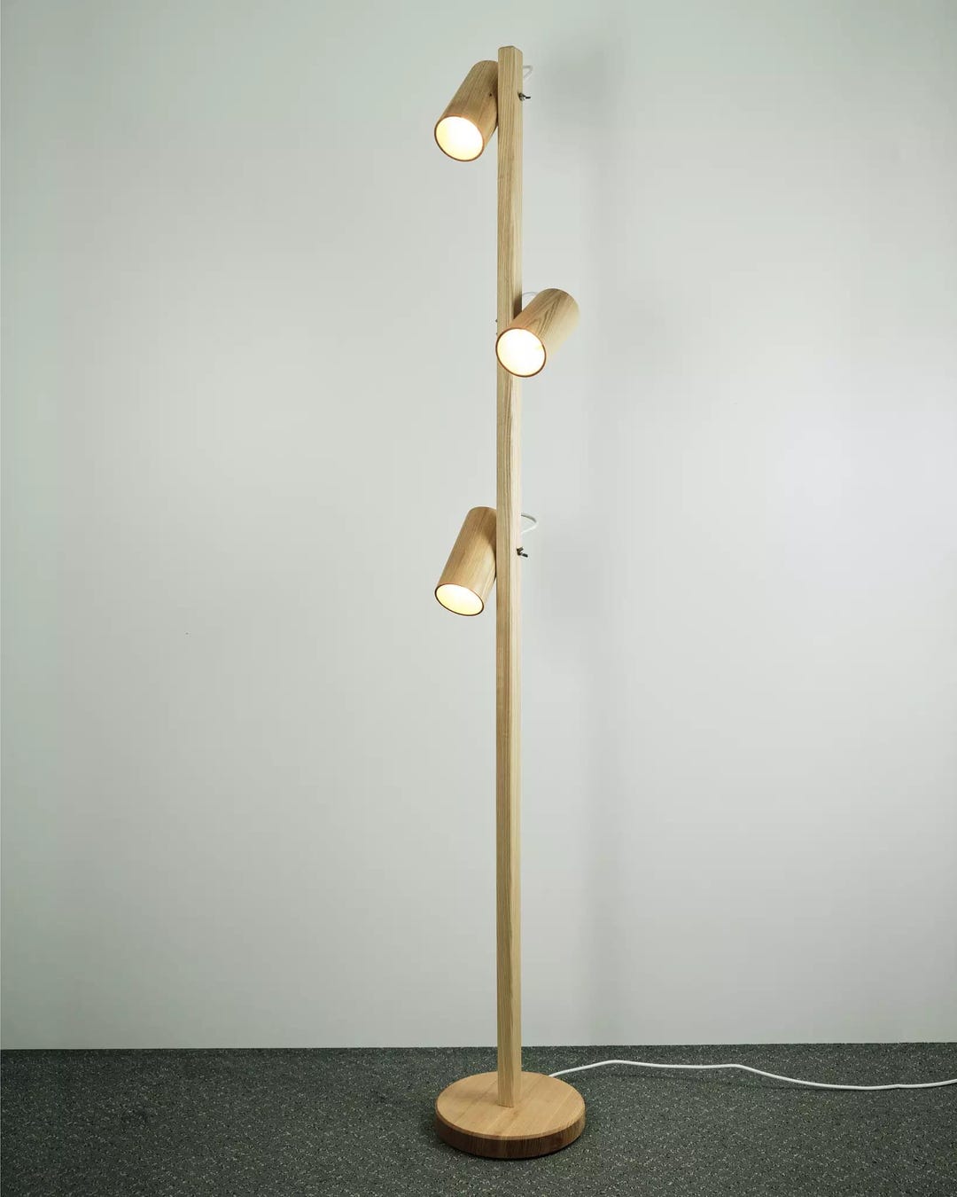 Handcrafted Wooden Floor Lamp Rustic Home Lighting Elegant Wooden Lamp ...