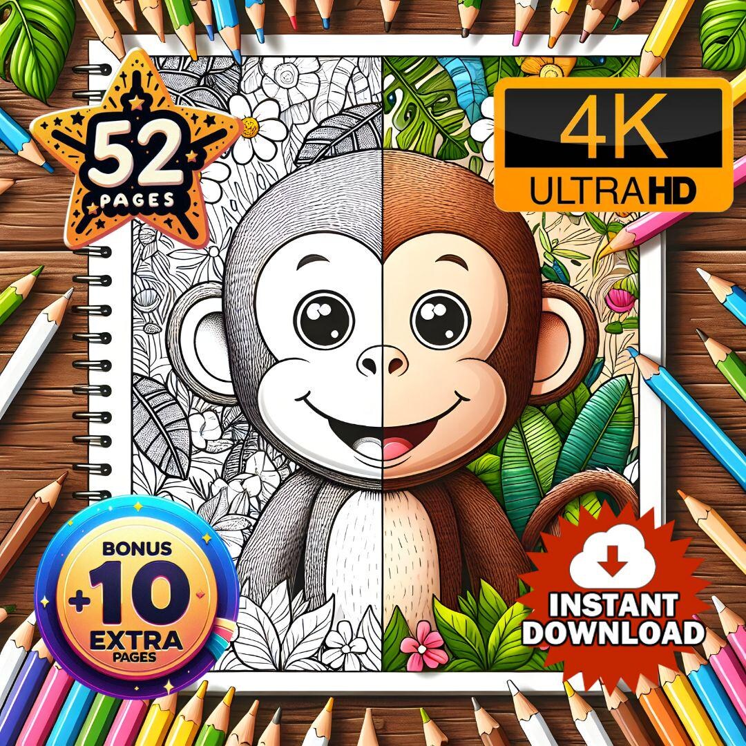 Jungle Animals Edition 2 Coloring Pages, Coloring Book, Coloring Pages ...