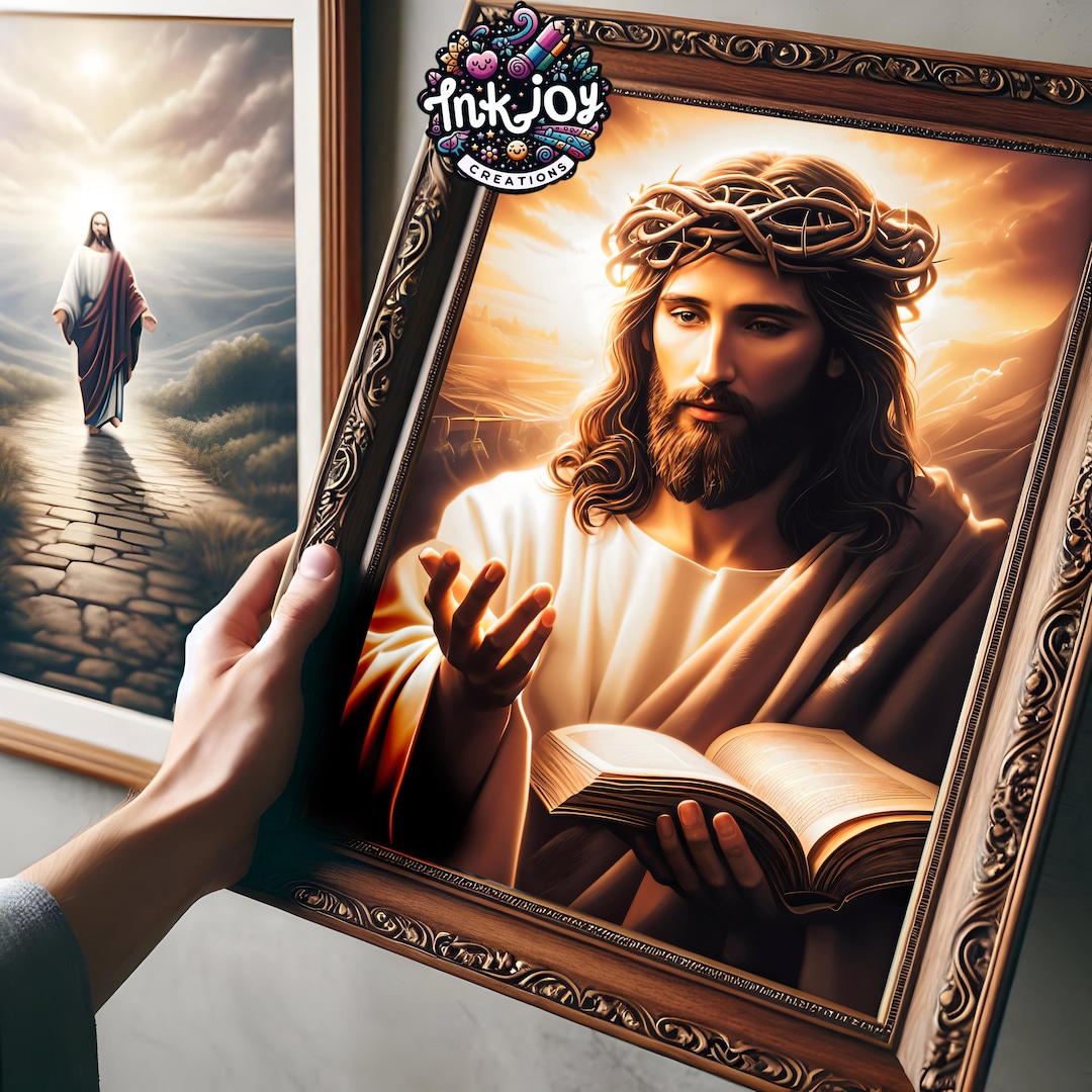 All Sizes Jesus Christ Digital Painting Ready to Print HD - Digital ...