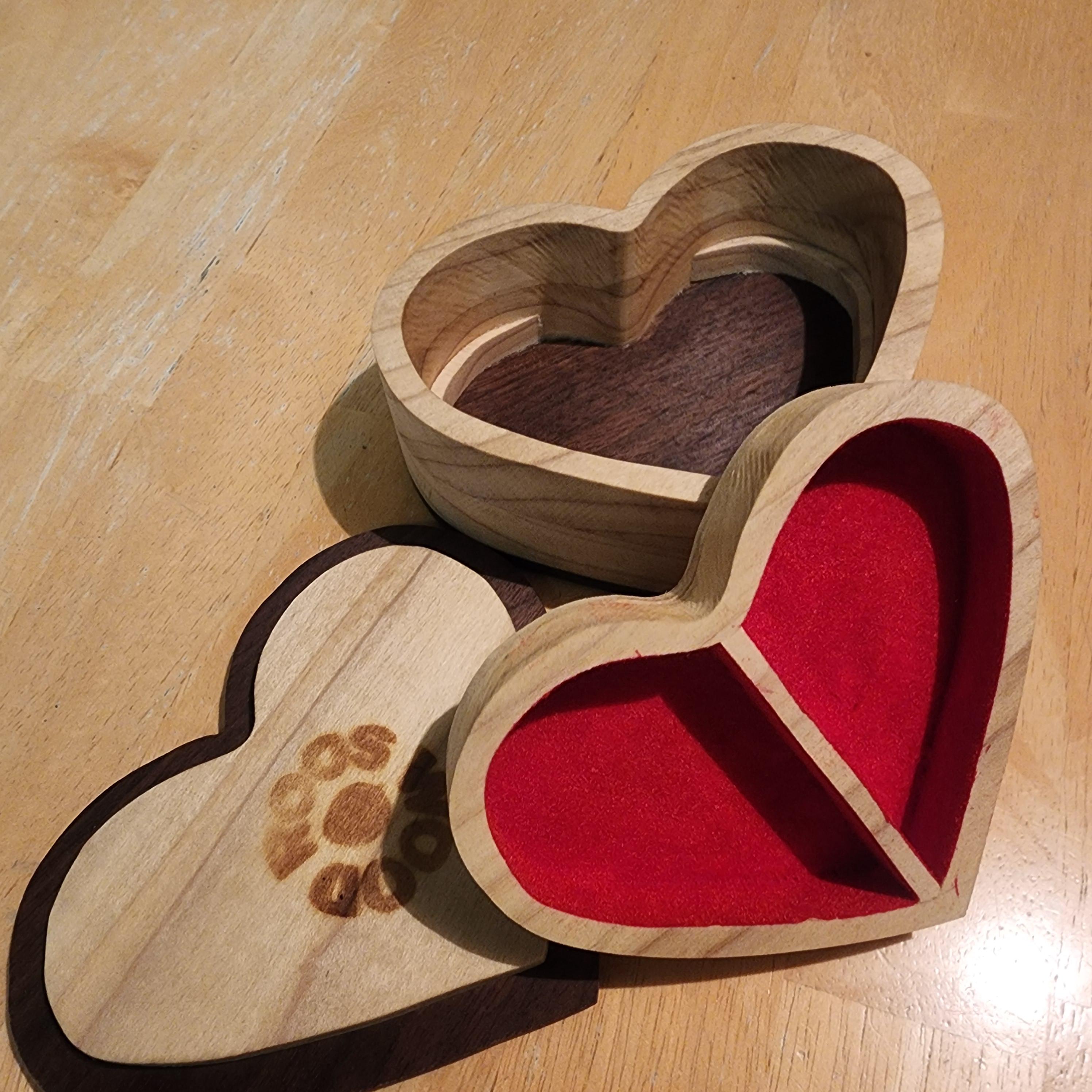 Heart Bandsaw Keepsake Box - Etsy