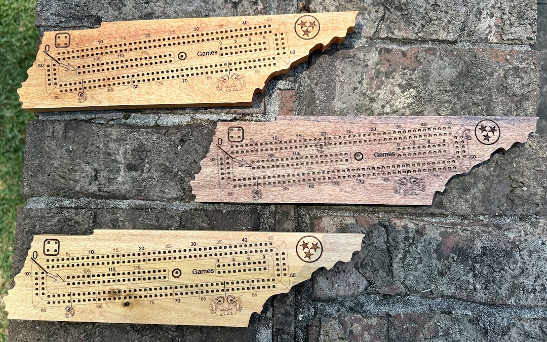 Tennessee Shaped Cribbage Board - Etsy