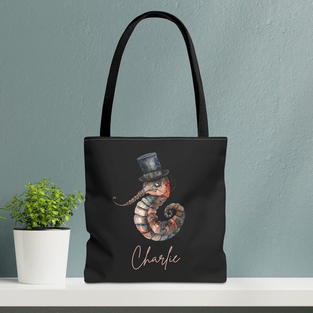 PERSONALIZED STEAMPUNK Plague Doctor Tote Bag Customized Funny Worm ...