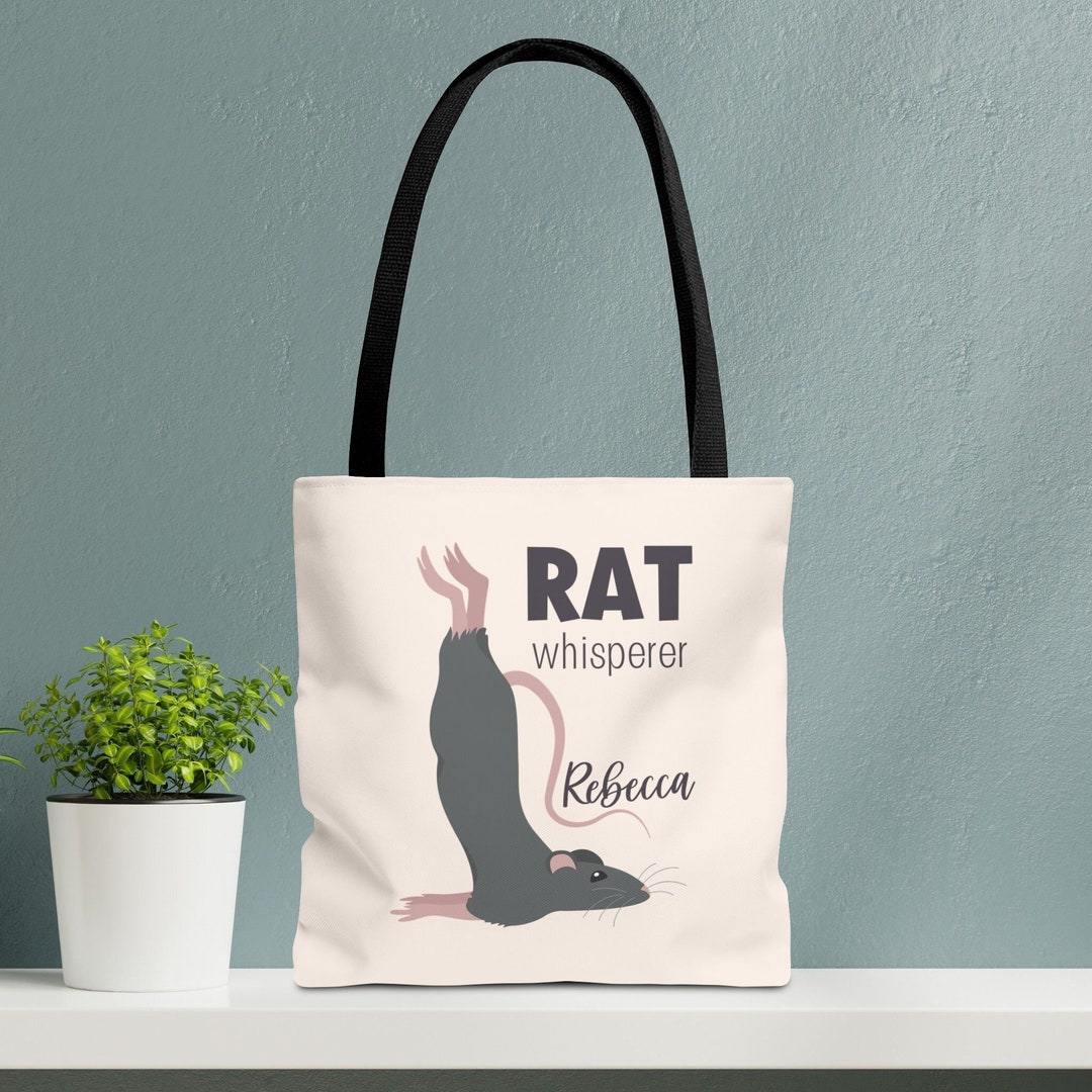 PERSONALIZED RAT MOM Tote Bag Carryall, Customized Ratty Rodent Lover ...