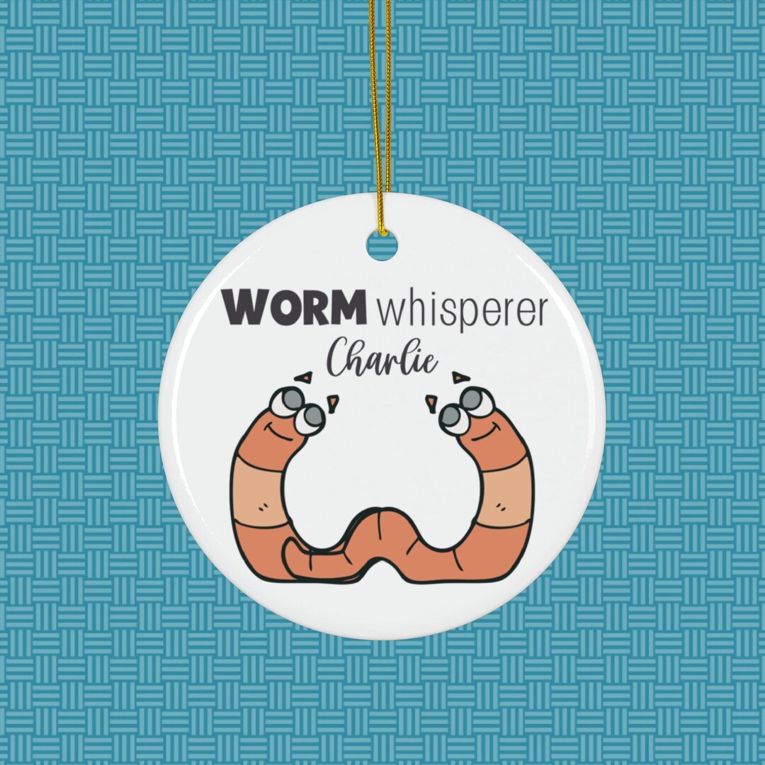PERSONALIZED WORM ORNAMENT Keepsake Customized Helminthology ...