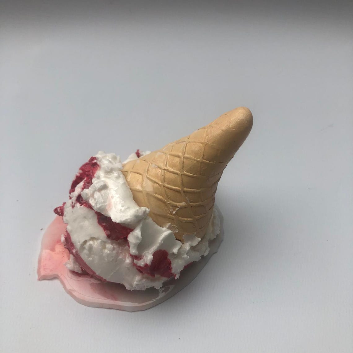 Melted Ice Cream Prop - Fake Food. - Etsy UK