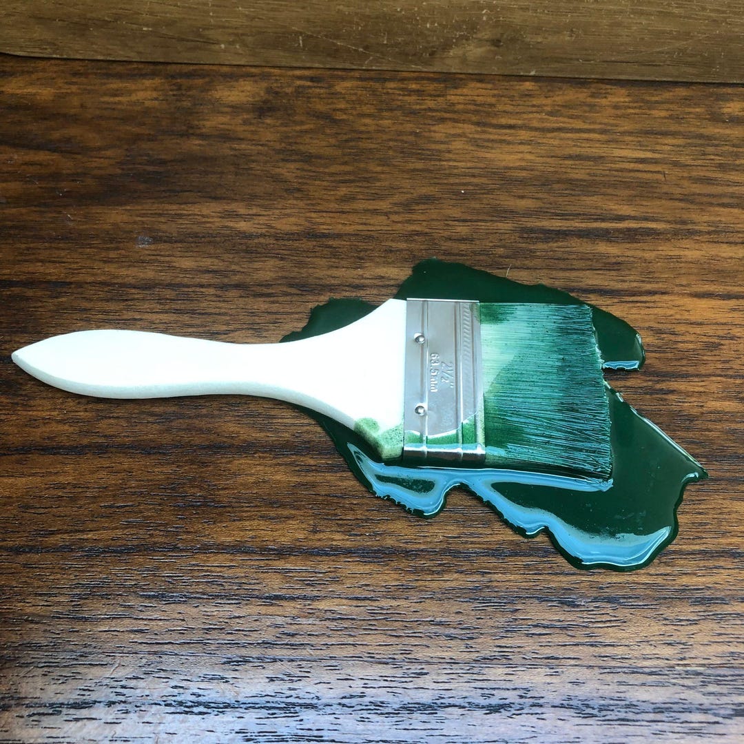 Spilt Over Paint Brush Pop Art Prop Art Decor. - Etsy