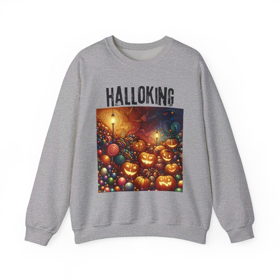 Halloween Halloking Crewneck Sweatshirt - Etsy