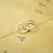 Tiny Links Bracelet With Two Small Interlocking Links on Delicate Chain ...