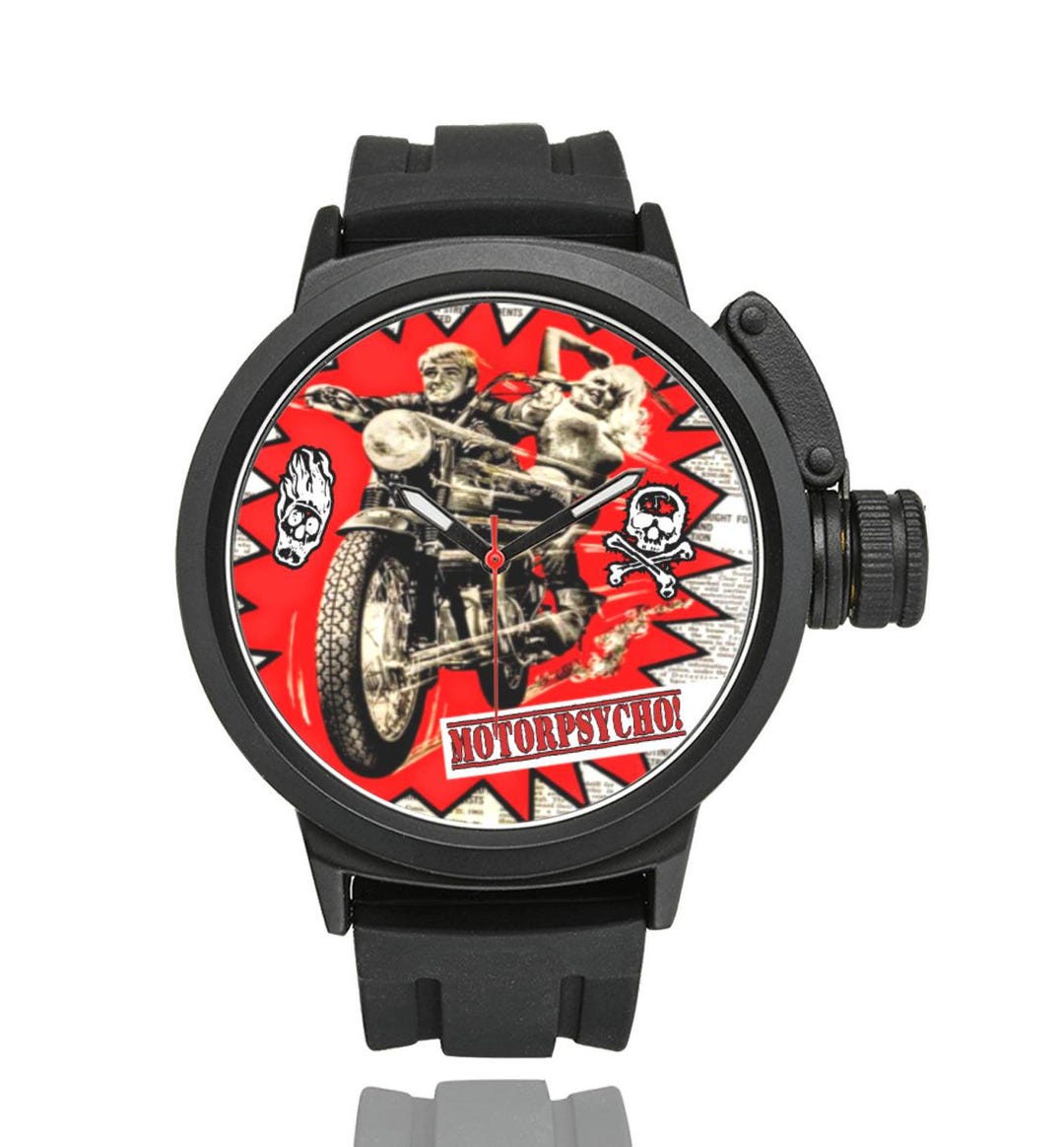 MOTORPSYCHO Motorcycle 1965 Movie Large Face Macho Watch GX - Etsy