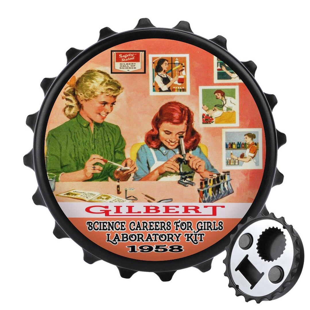 GILBERT SCIENCE LAB for Girls 1958 Refrigerator Magnet and Bottle ...
