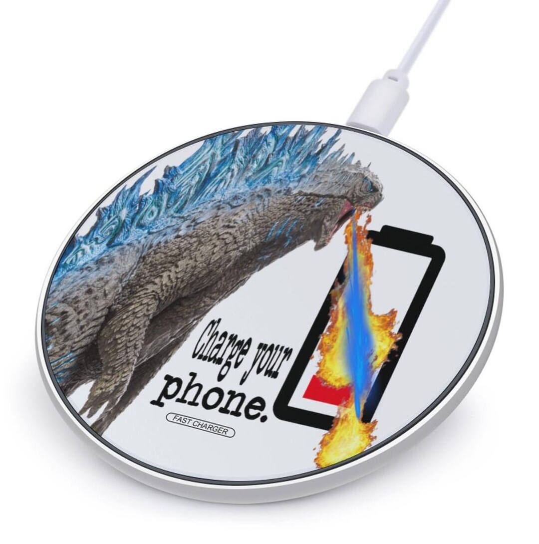 GODZILLA MONSTER Wireless Mobile Phone Charger for Science Fiction Fans ...