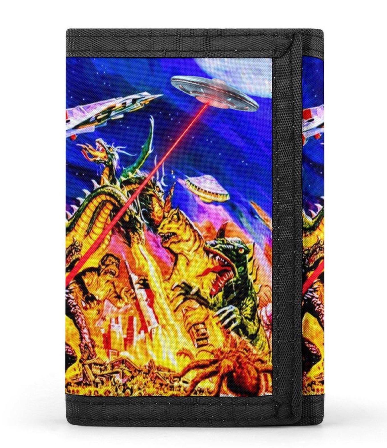 DESTROY ALL MONSTERS Godzilla 1968 on A New Tri-fold Wallet | Kaiju ...