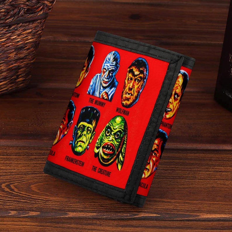 FAMOUS MOVIE MONSTERS Wallet | Artwork From 1960s | Comfy Design | Lots ...