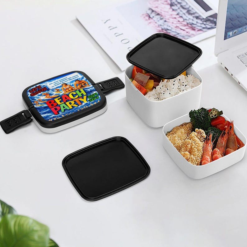 BEACH PARTY Movie Bento Box | 2 Layers and Spoon | 1963 Retro Surf ...
