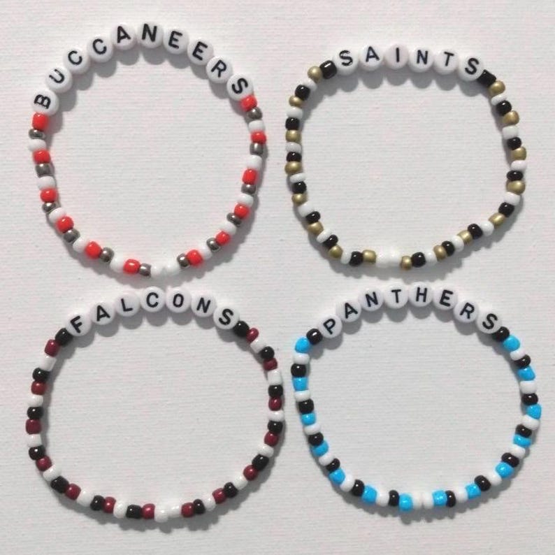 NFC South Football Bracelets - Etsy