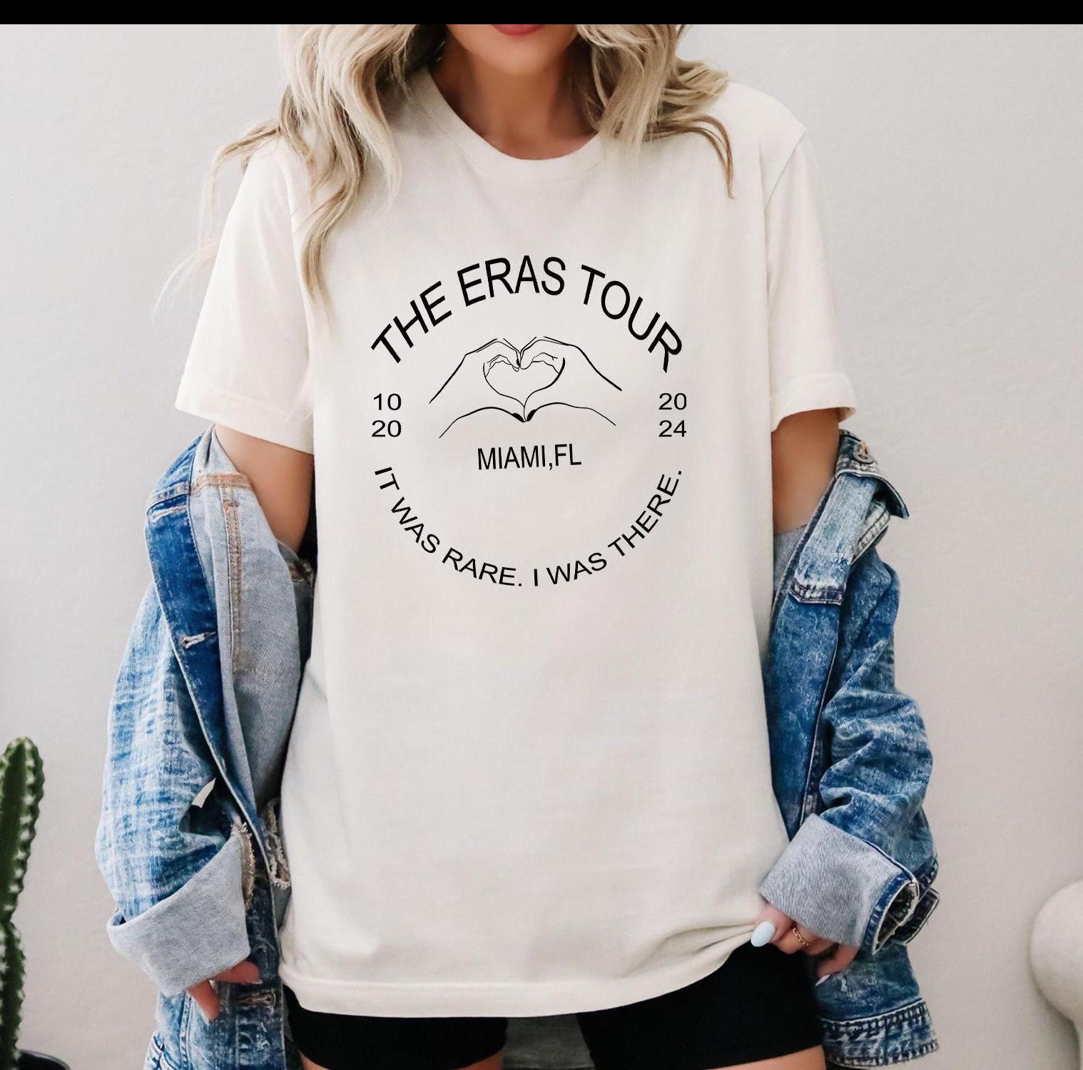 Eras Tour Custom Date Shirt, Eras Tour Custom City, Concert Heart Hands ...