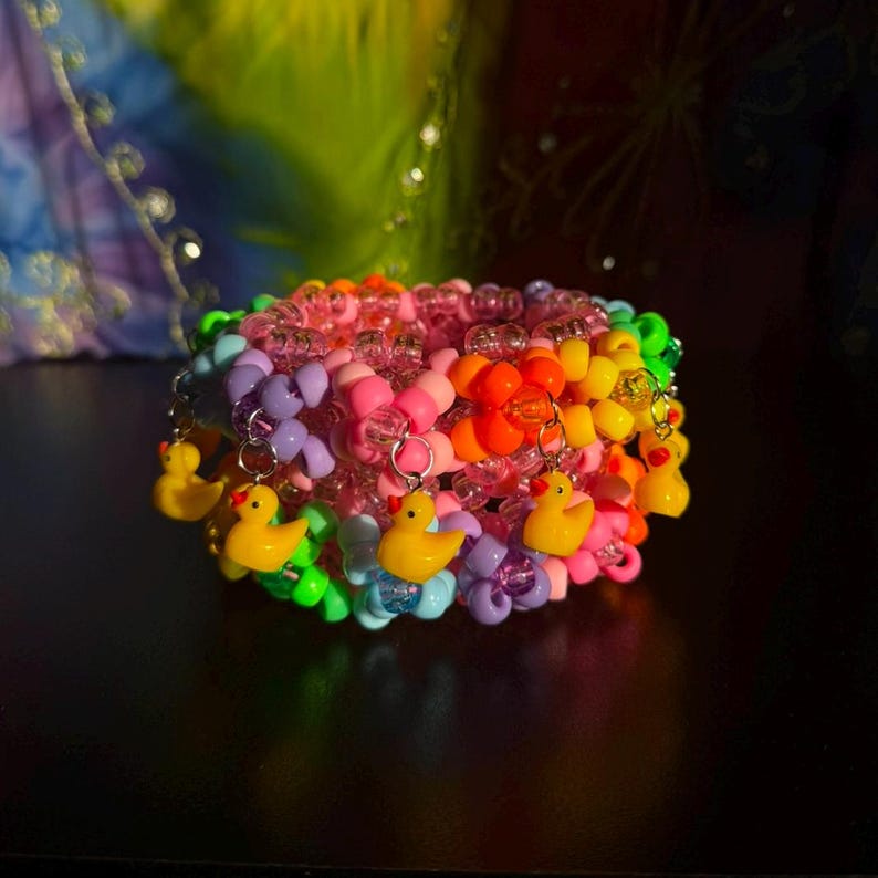 Rubber Duck Kandi Arm Cuff - Etsy