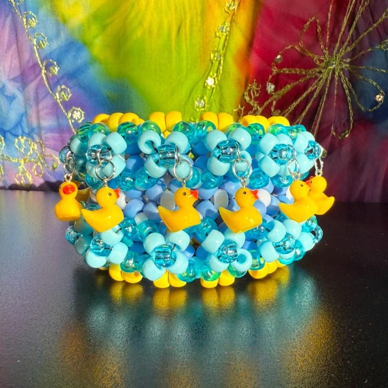 Rubber Duck Kandi Arm Cuff - Etsy