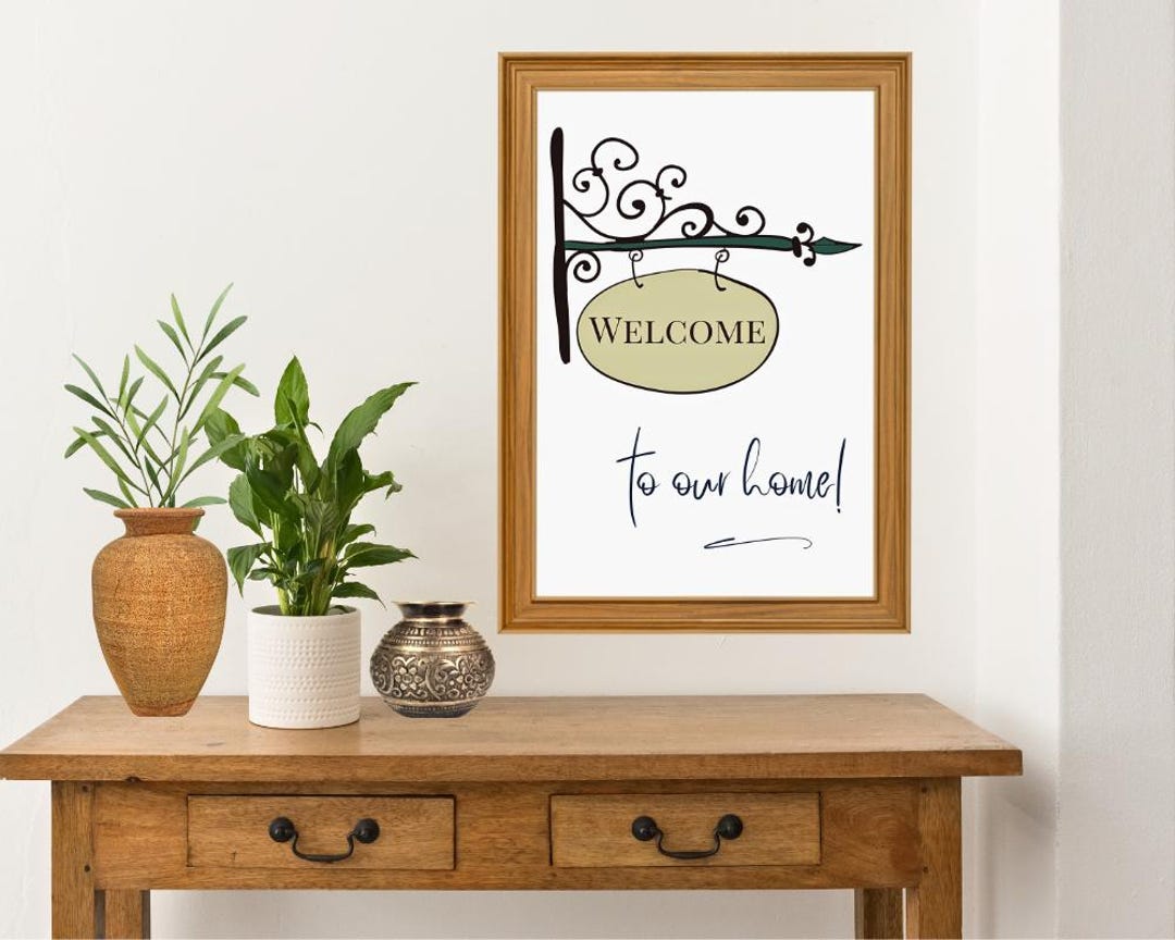Welcome to Our Home Unframed. Sizes: US Tabloid, A3 29,7 X 42 Cm and 12 ...
