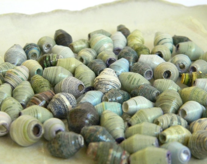 SALE 75 Plus Hand Rolled Paper Beads Upcycled - Etsy