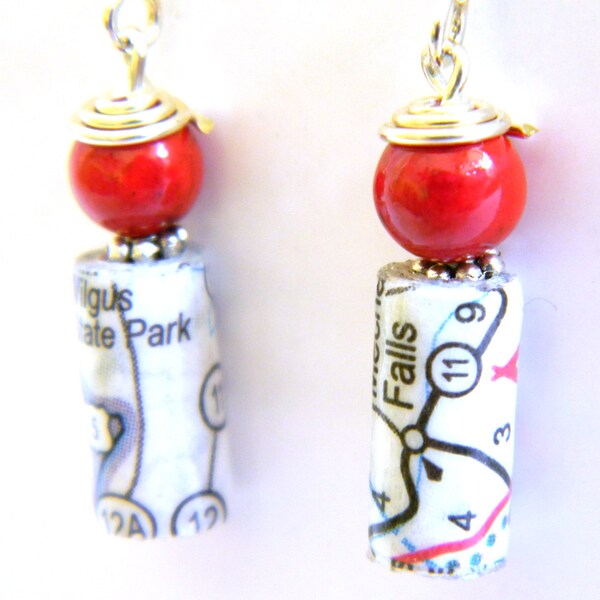 Map Paper Beads - Etsy