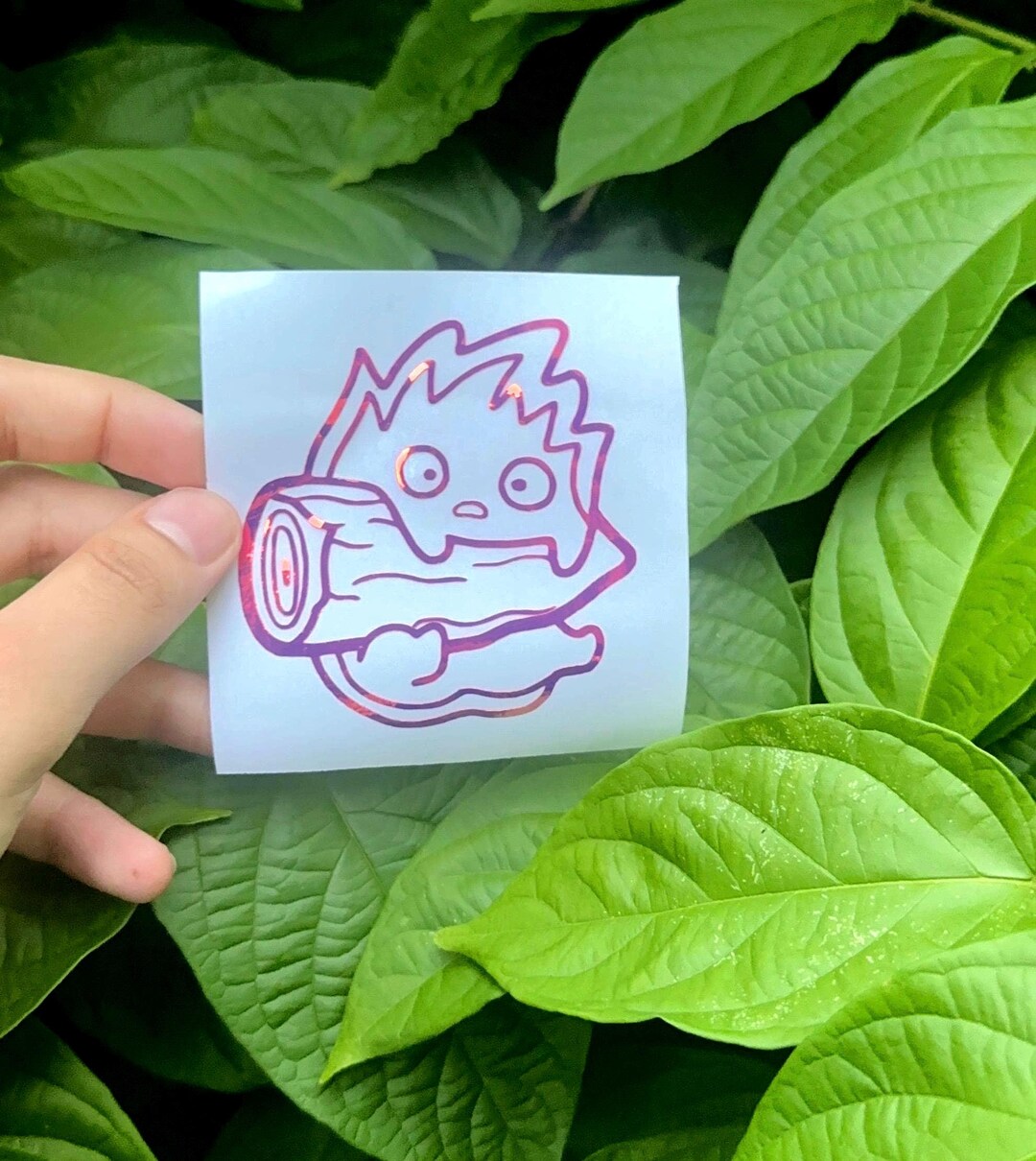Calcifer Inspired Decal, Howls Moving Castle Inspired Fire Demon Decal ...