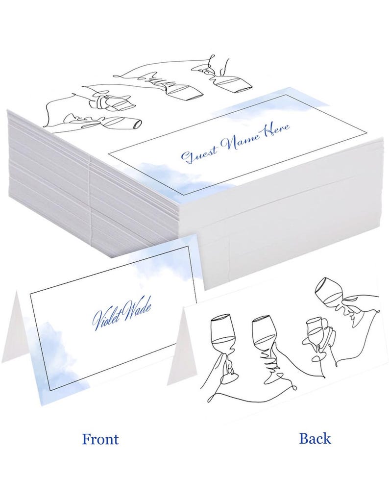 Modern Foldable Place Card Template - Featured on Green Wedding Shoes ...