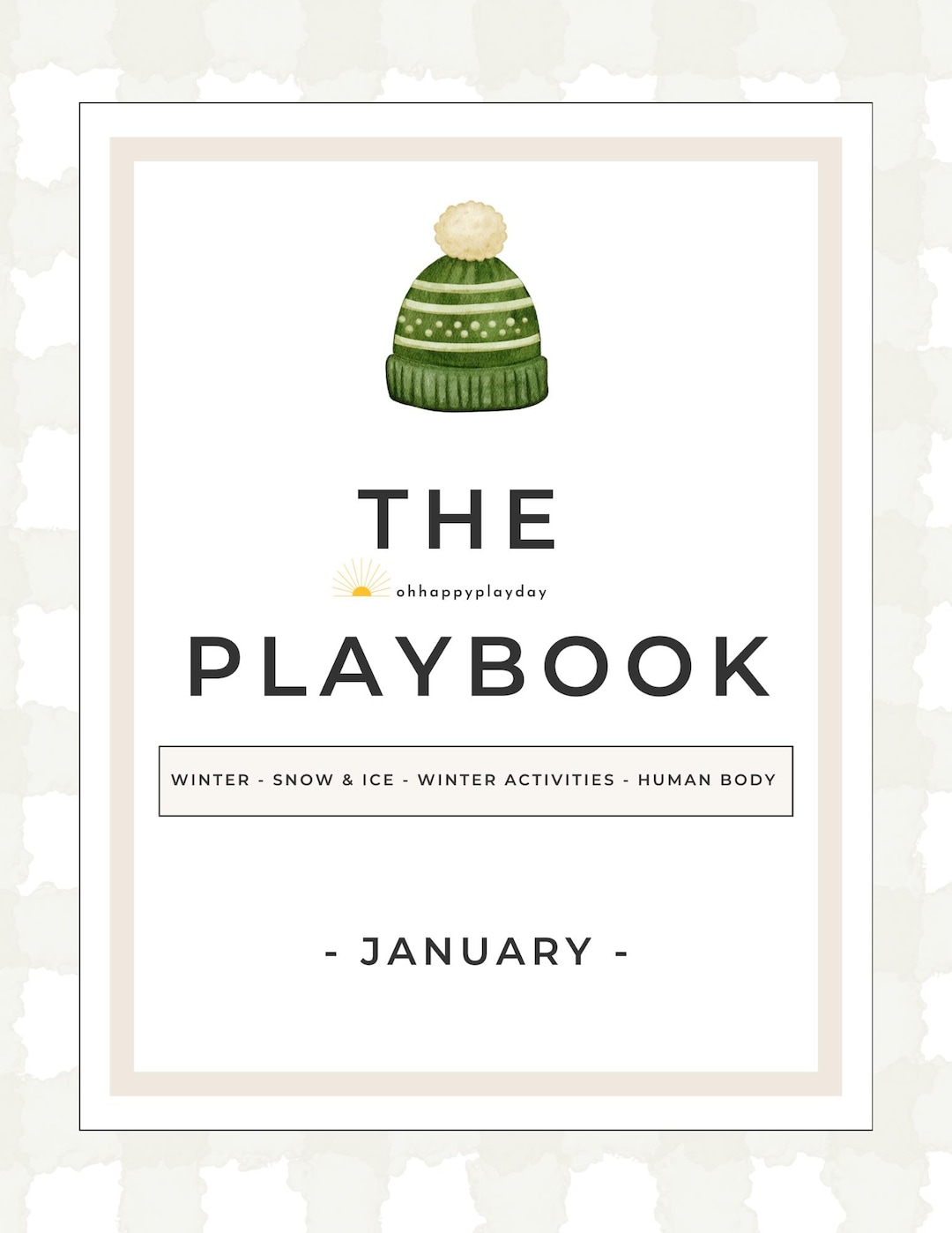 The Playbook - January: Weekly Play-based Learning Activity Calendar ...