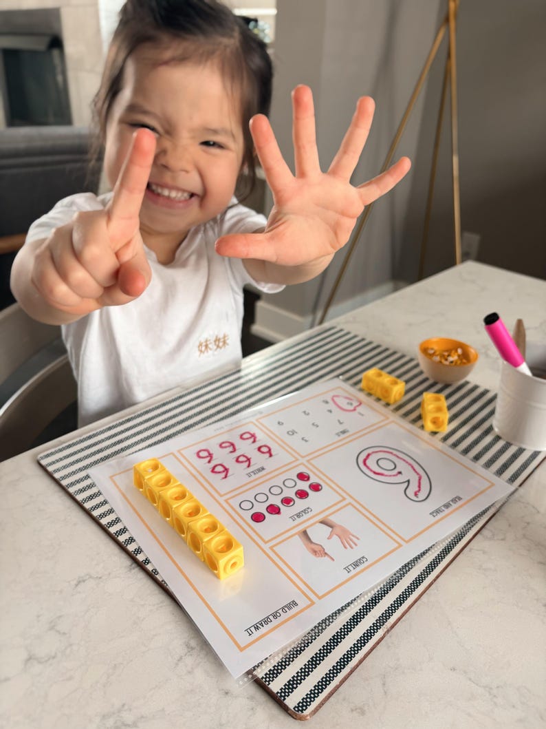 Number Activity Mats: 1-10 for Preschool and Kindergarten (digital ...