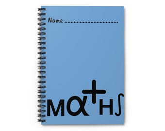Math Spiral Notebook - Ruled Line - Etsy