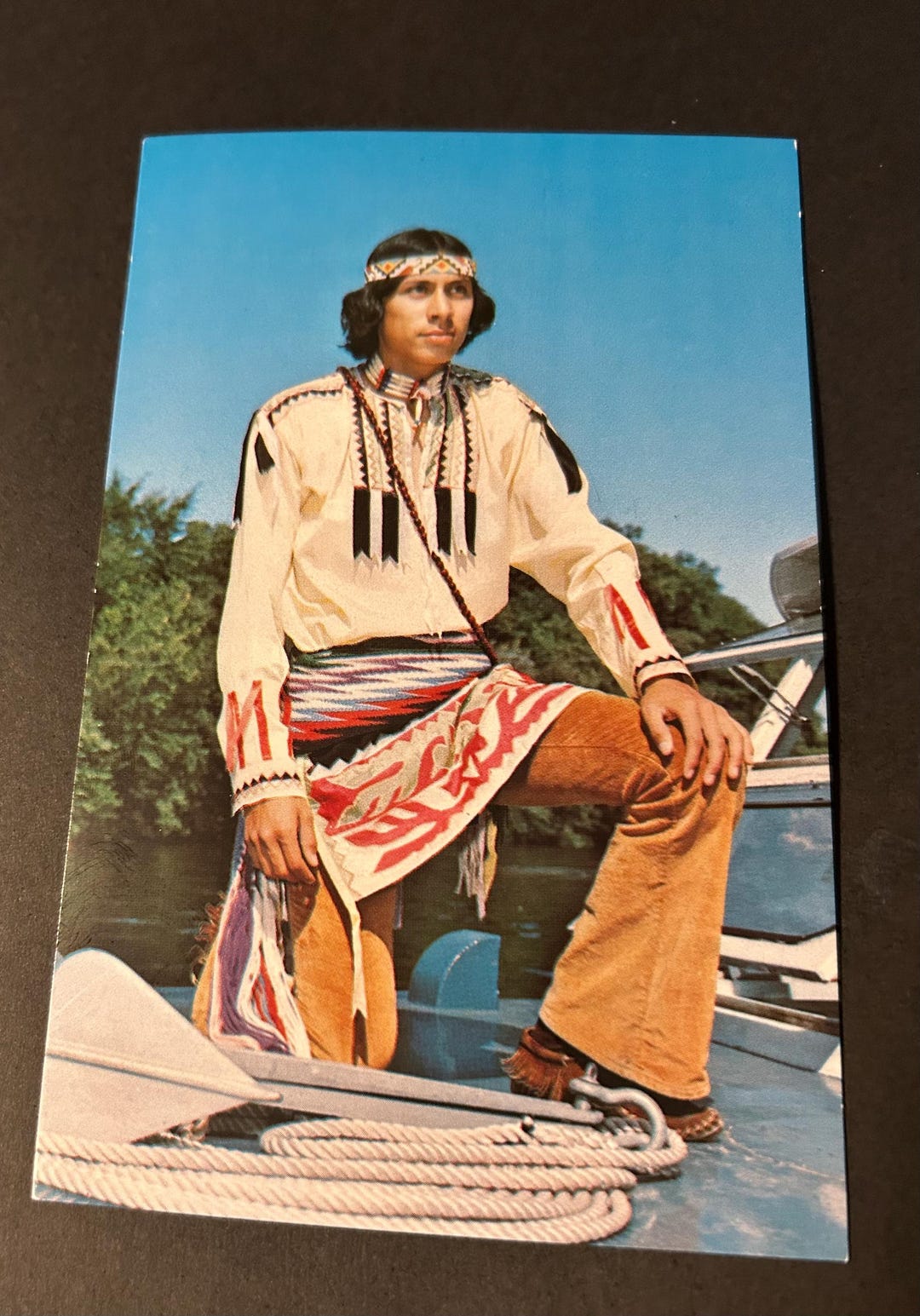 Postcard Lance Little Eagle River Guide Wisconsin Dells WI Signed - Etsy